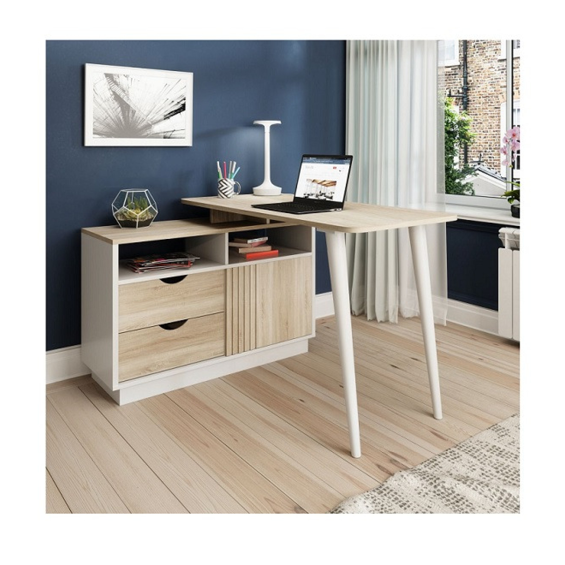 Lof Direct | Teknik Bridge Corner Desk