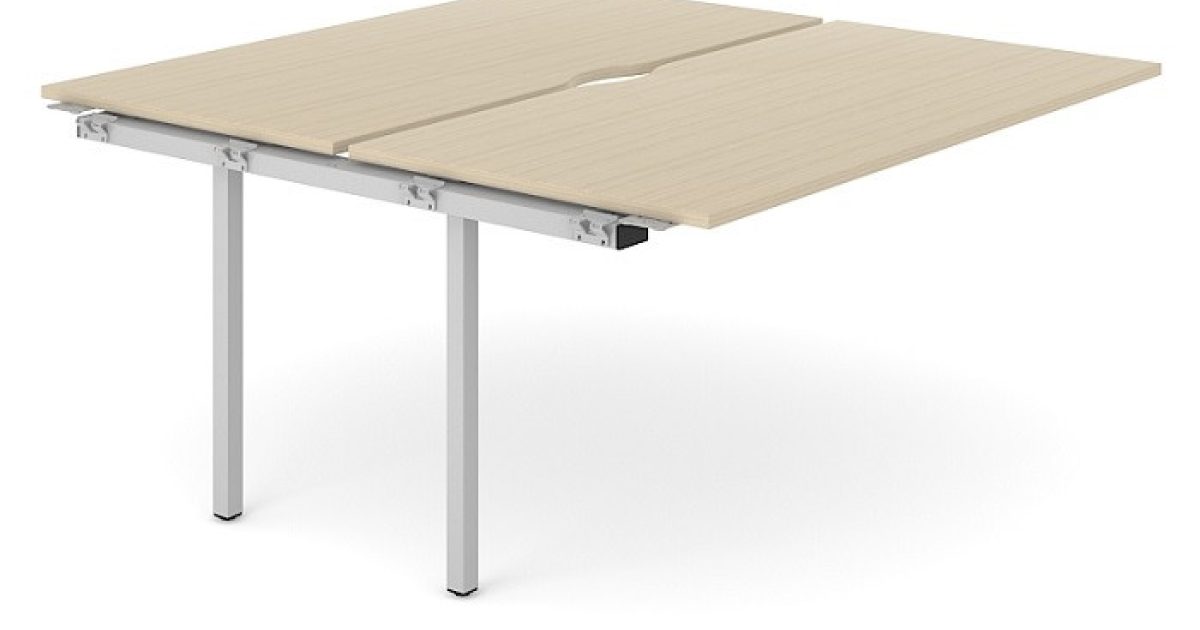 Lof Direct | Nova U-Leg Back-to-Back Extension Bench Desks - 1640mm…