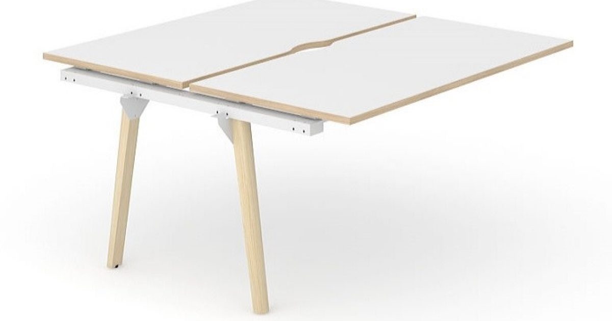 Lof Direct | Nova Wood Back-to-Back Extension Bench Desks - 1440mm…