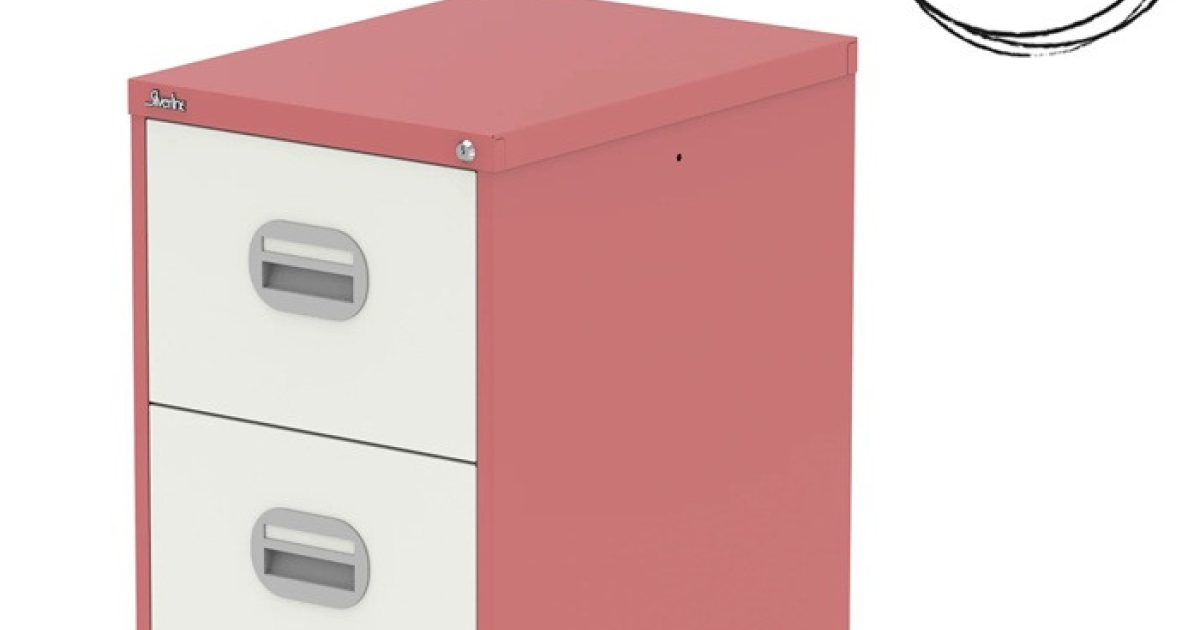 Lof Direct | Silverline 2 Drawer Filing Cabinet – Lockable Metal…